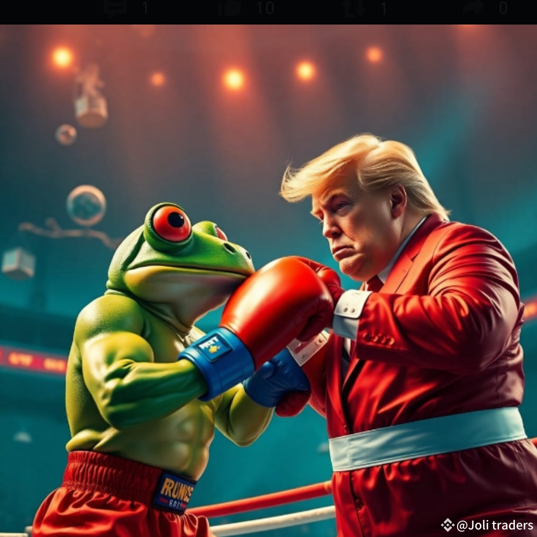 🚀The war of pepe and Trump 🔥 I recently swapped a small p | Joli ...