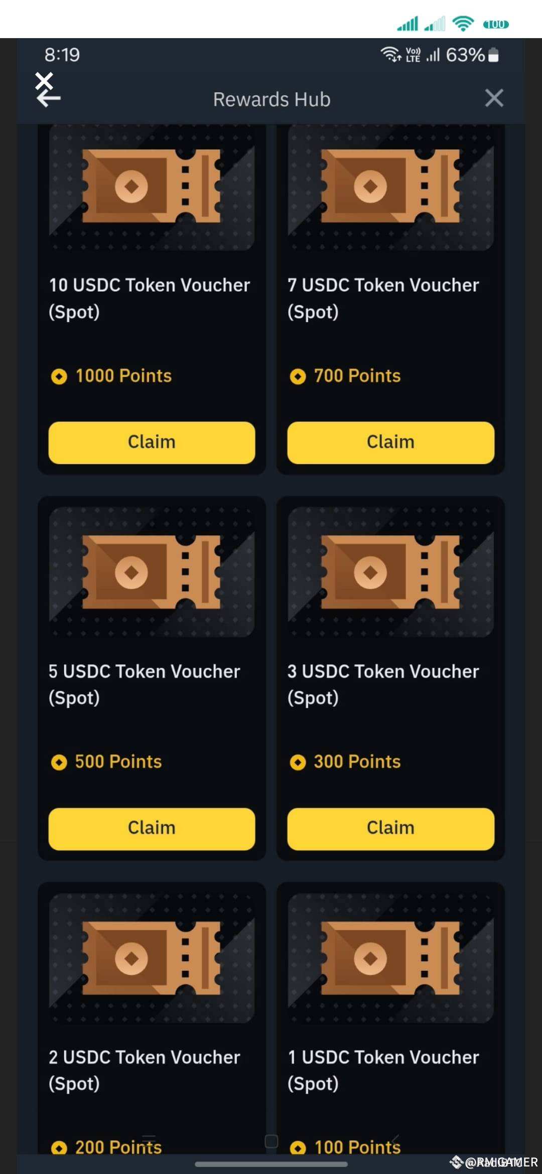 $USDC Token voucher back in stock Reward hub👈🥰👉go everyon | RM GAMER on ...