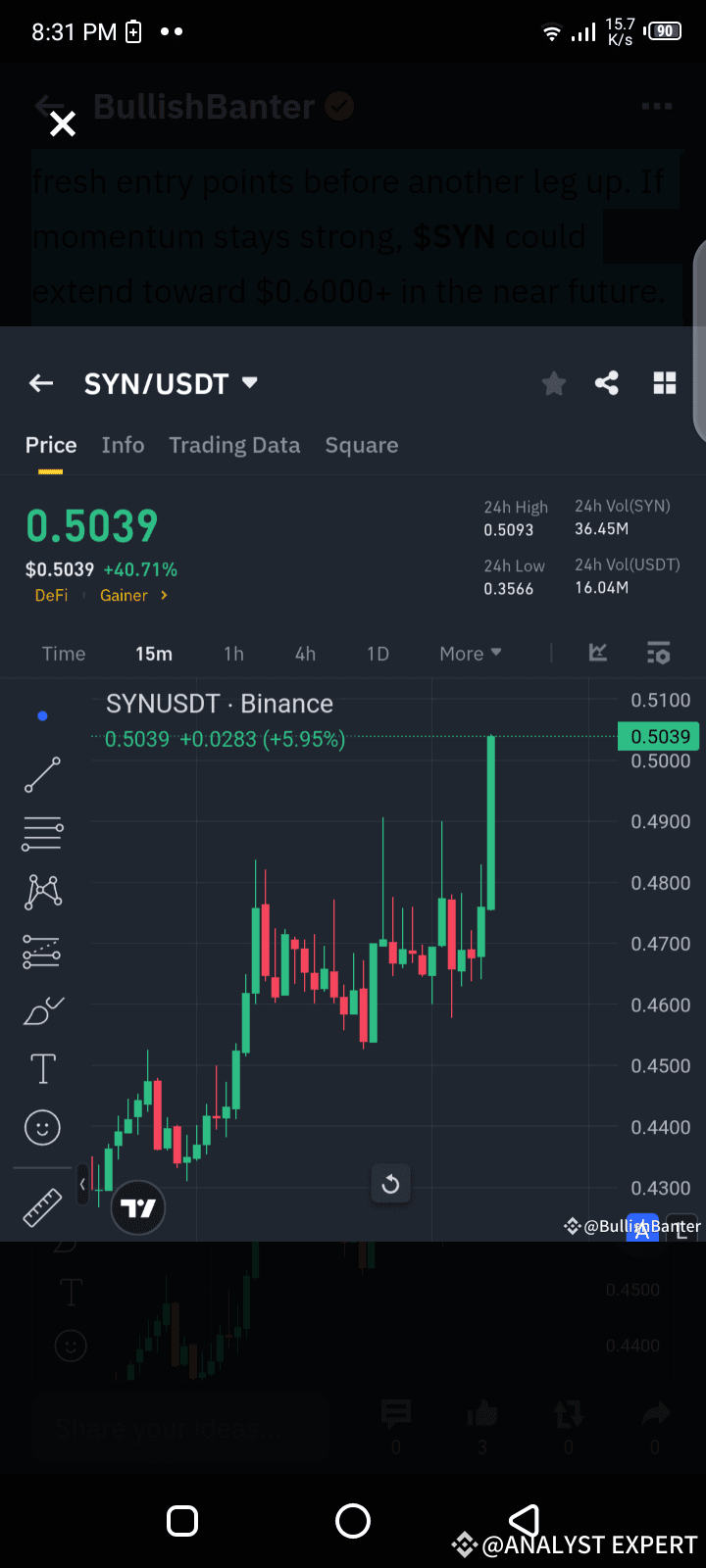 🚀 $BNX /USDT – Bull Run Confirmed! 🔥💯 BinaryX ($BNX ) is | ANALYST EXPERT on Binance Square