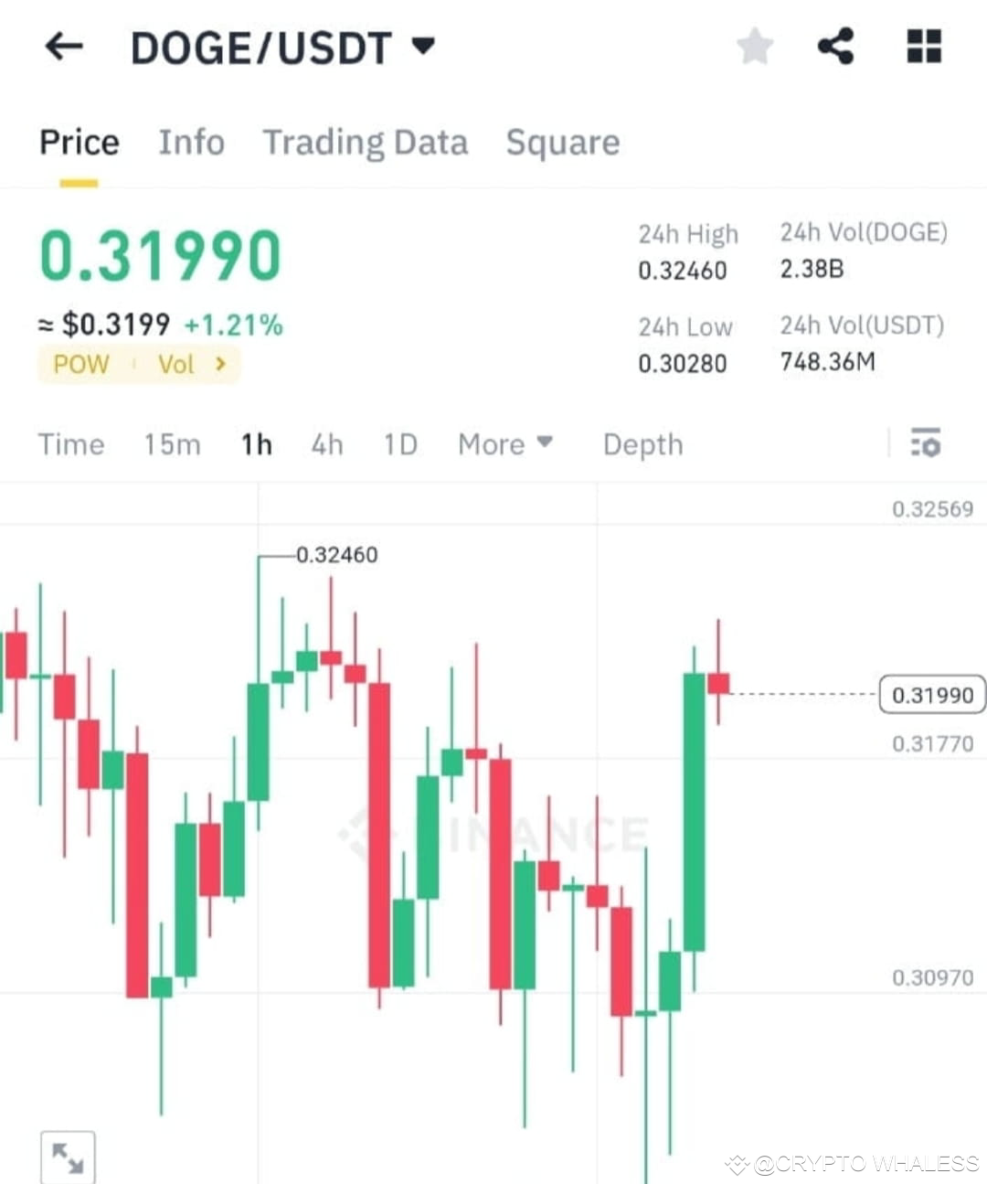 $DOGE /USDT Technical Analysis DOGE/USDT is showing bullish | CRYPTO WHALESS on Binance Square