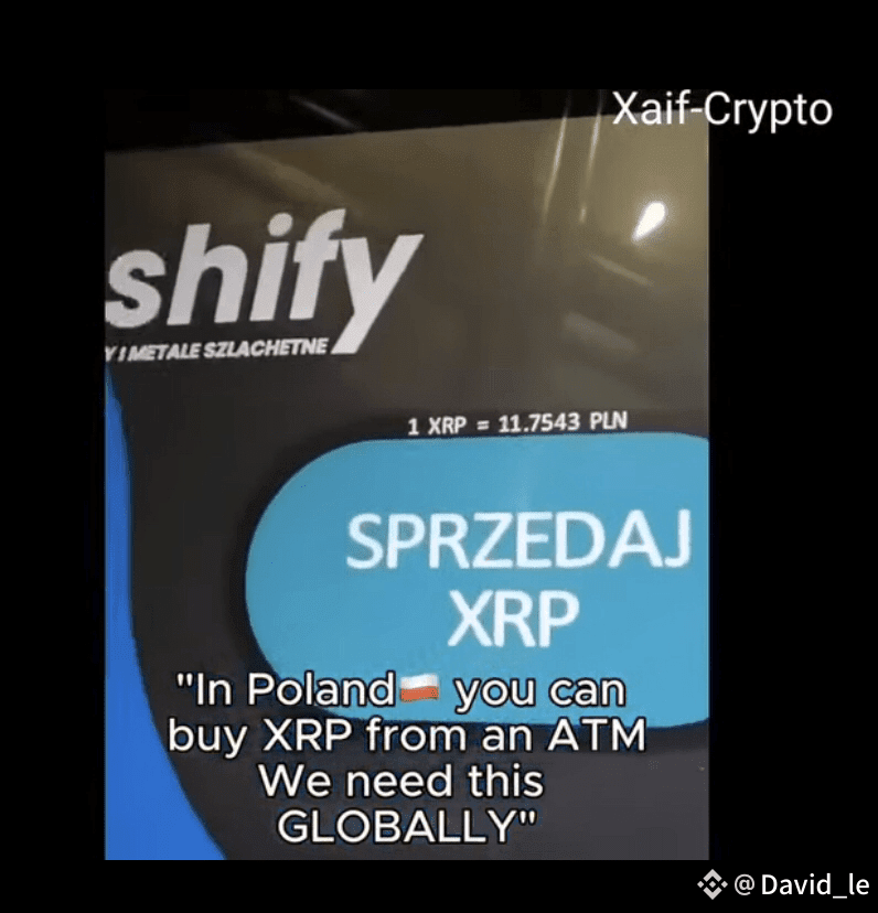 In Poland you can buy $XRP from an ATM 🏧 How do you thin | David_le on Binance Square