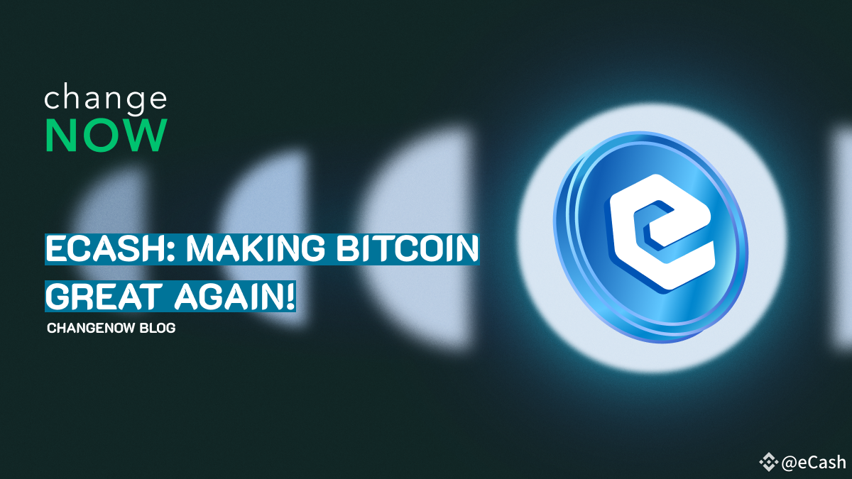 "Bitcoin has morphed into a mere speculative financial tool. | eCash on Binance Square