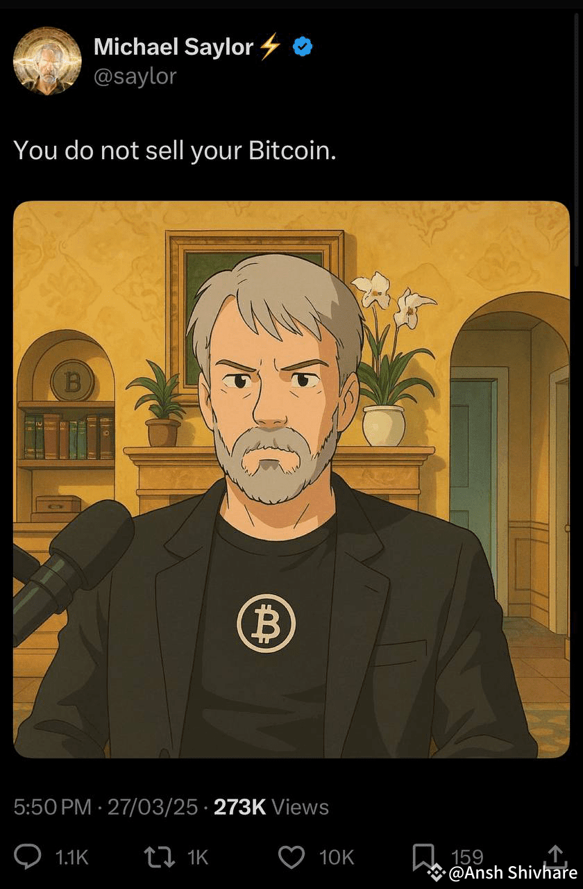 📌 Michael Saylor says, “You do not sell your Bitcoin” | Ansh Shivhare ...