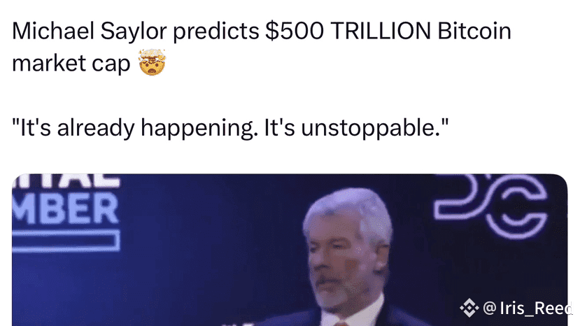 🚨 MICHAEL SAYLOR’S $500 TRILLION BOMBSHELL 💣🧠 | Iris_Reed on Binance Square