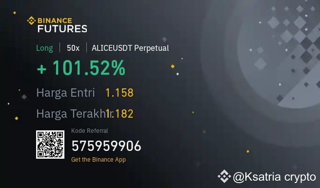 BOOOMM 🔥🔥🔥🔥🚀🔥🚀🔥 $ALICE GO TO THE MOON 🚀🚀🚀🔥🚀🚀 | Ksatria crypto on Binance Square