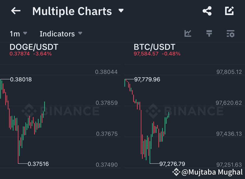 $DOGE $BTC Both Dogecoin and Bitcoin have also demonstrate | Mujtaba ...