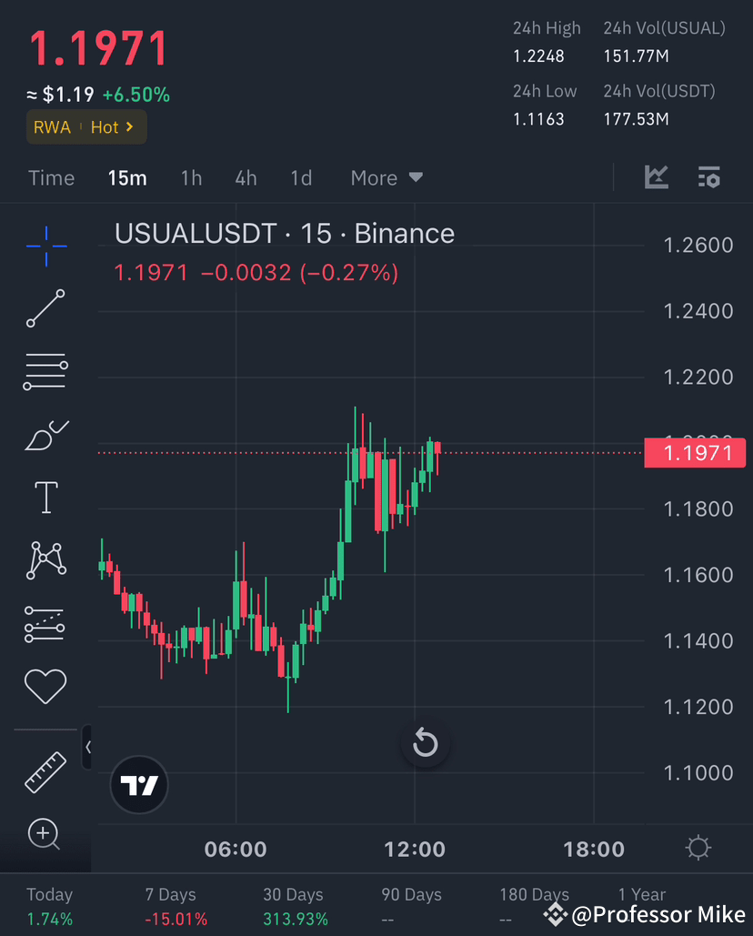 $USUAL /USDT Heating Up: Momentum Builds for Quick Profits | Professor Mike on Binance Square