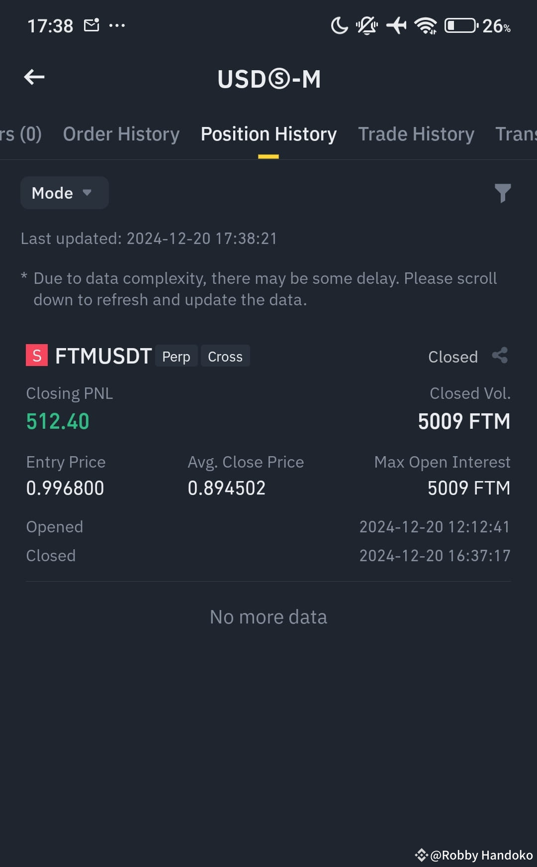 $FTM thank you and sayonara ftm 👋👋 | Robby Handoko on Binance Square