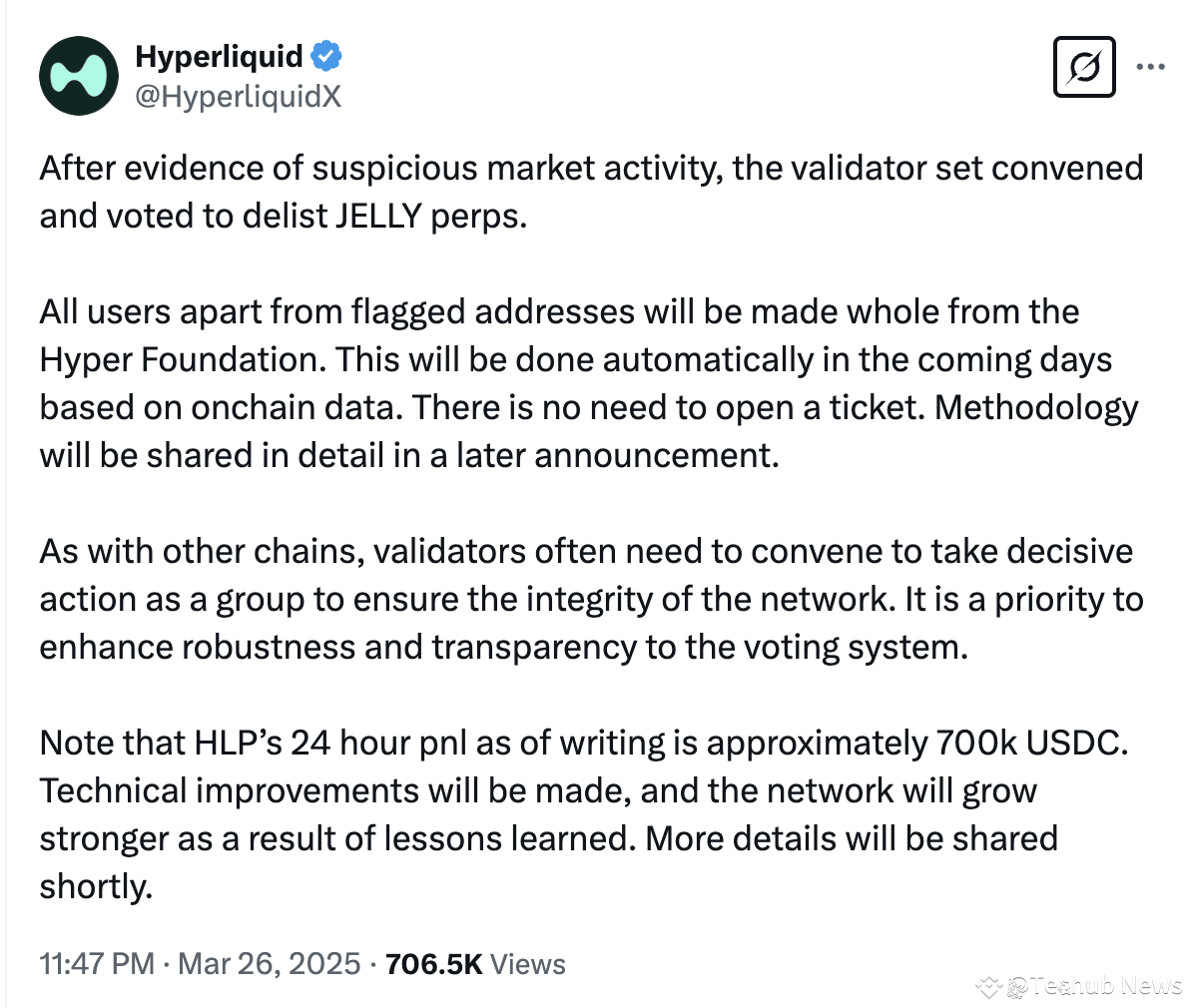 Hyperliquid was attacked and its network was disconnected, Polymarket ...