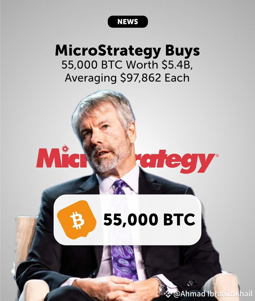 #NewsAboutCryptoOfThisYear NEWS MicroStrategy Buys 55,000 | Ahmad Ibrahimkhail on Binance Square