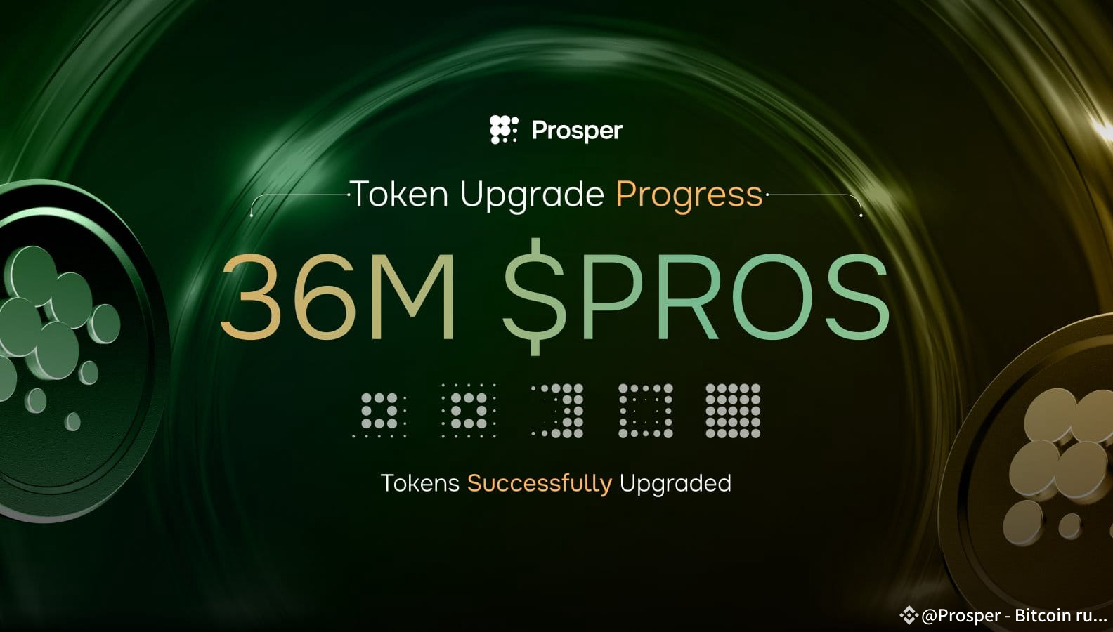 The $PROS token upgrade is well underway! Over 36M $PROS to | Prosper - Bitcoin mining ...