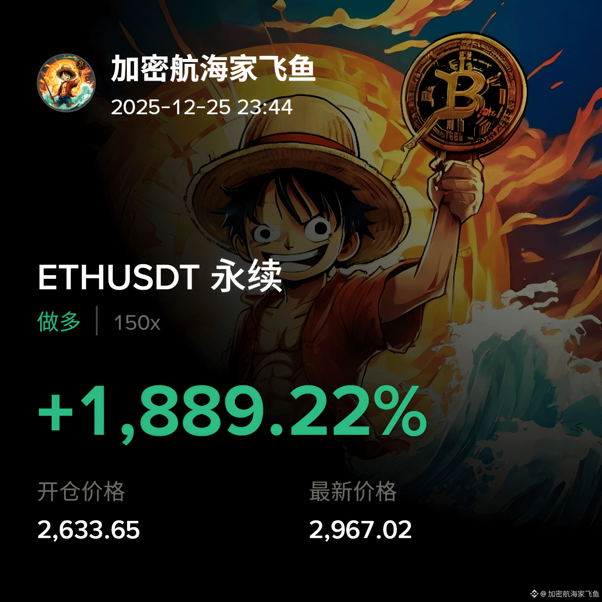 Christmas gifts are here! The second cake #ETH has just | 加密航海家飞鱼 on ...