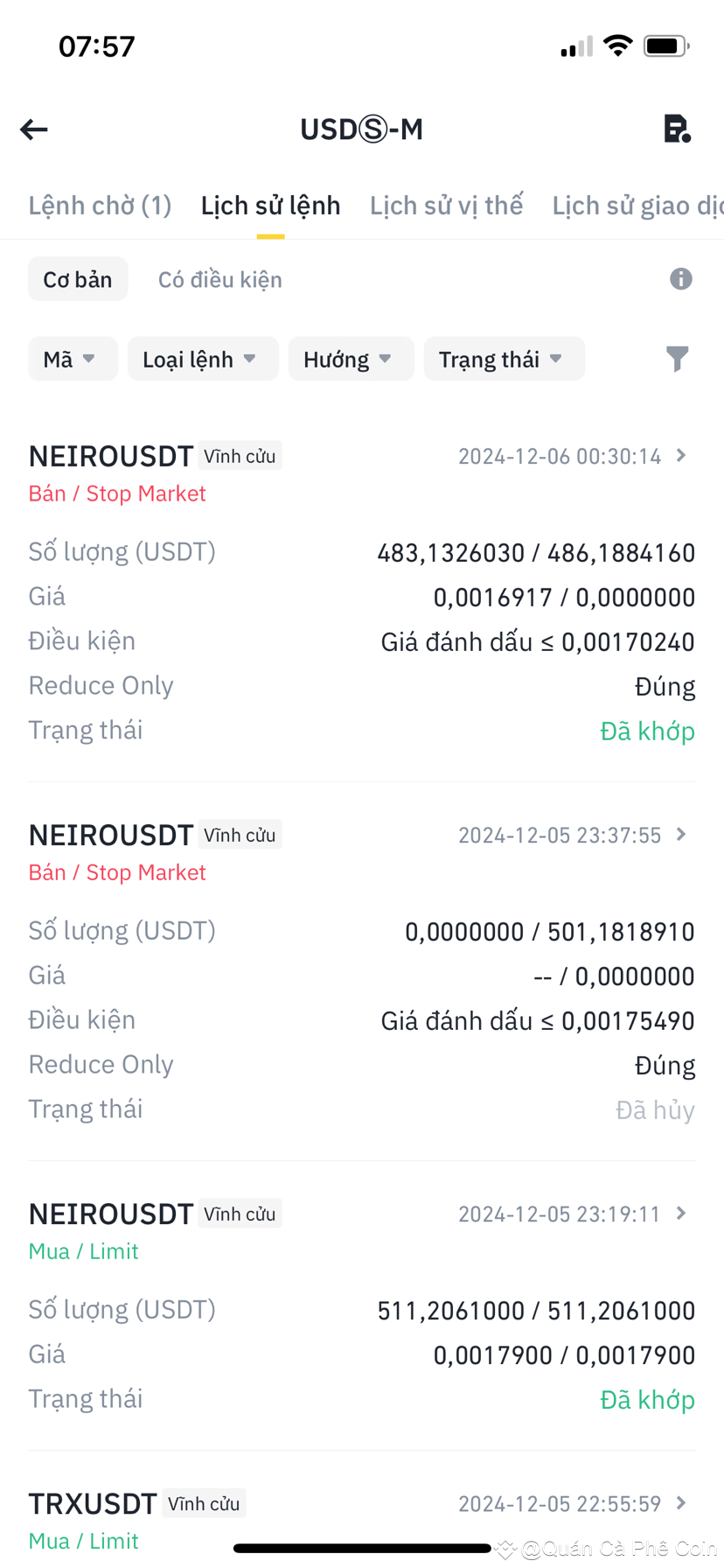 Big orders, small orders must also set stop loss Just a lit | Quán Cà ...