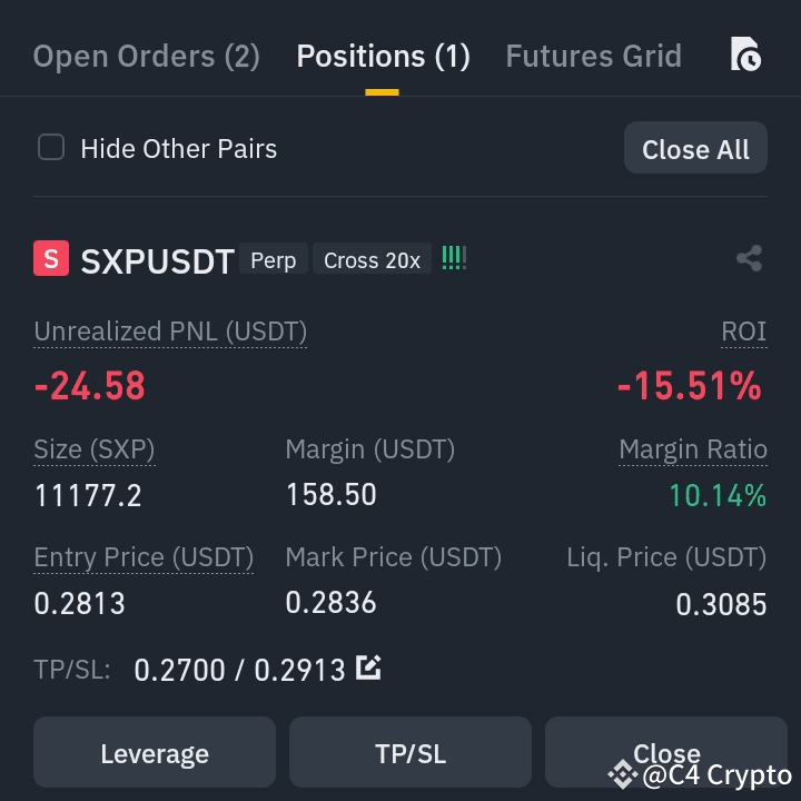 hold or close ?? 👊🚫 $SXP 😭😱 | C4 Crypto on Binance Square