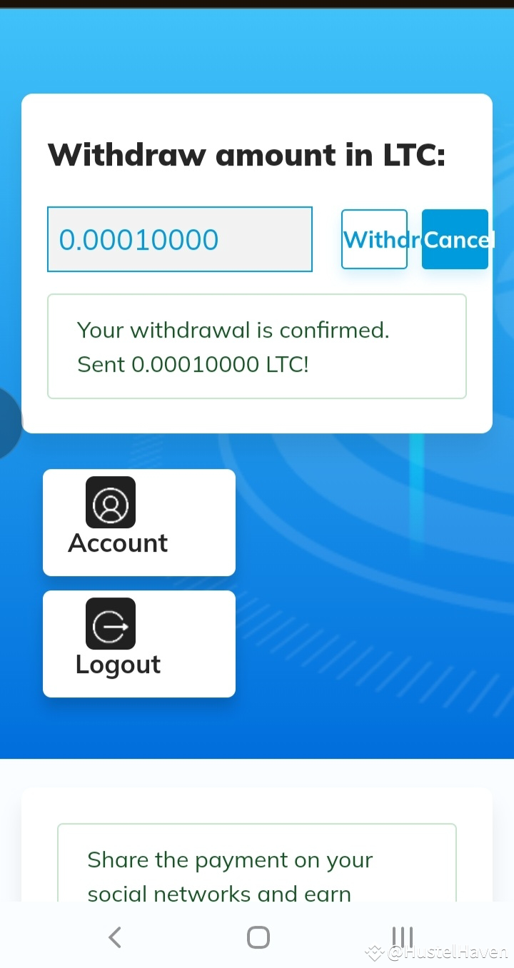 Litecoin (LTC) Mining Pool. Received: 0.0001 LTC - Litecoin | Tap2Send ...