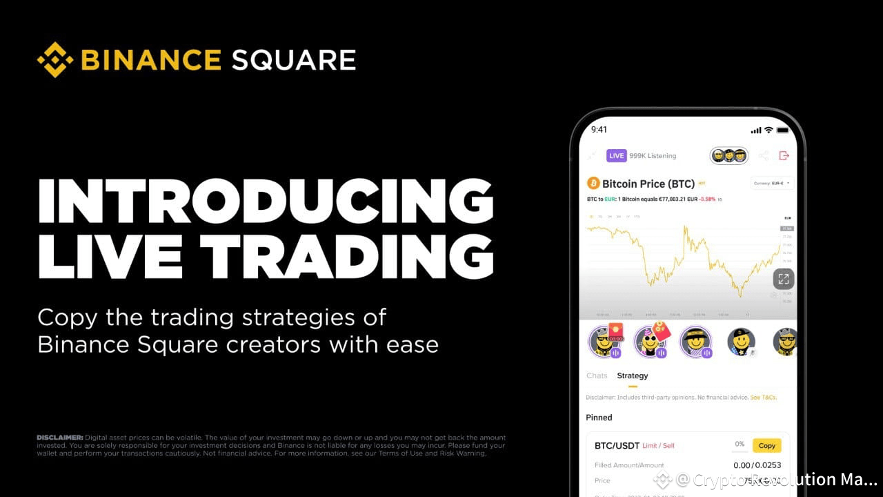 Binance Square Launches Live Trading: Direct Access to Tradi | Crypto ...