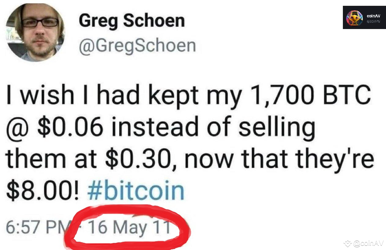 😡 Lost profit. In May 2011, Twitter user Greg Schon complai | coinAV on Binance Square