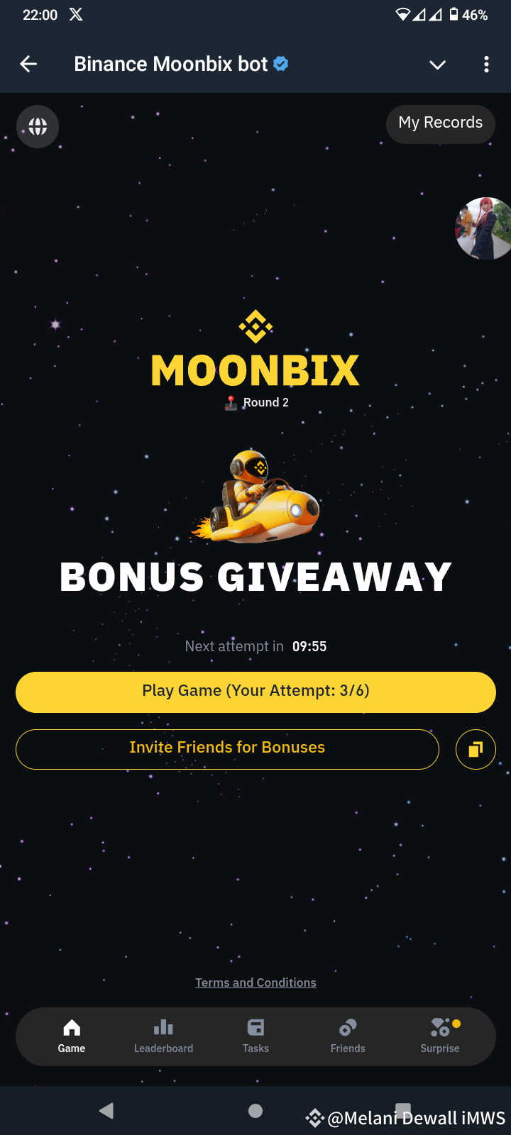 BINANCE MOONBIX a telegram game bot created by the TOP1 cry | Ninja Throttle on Binance Square