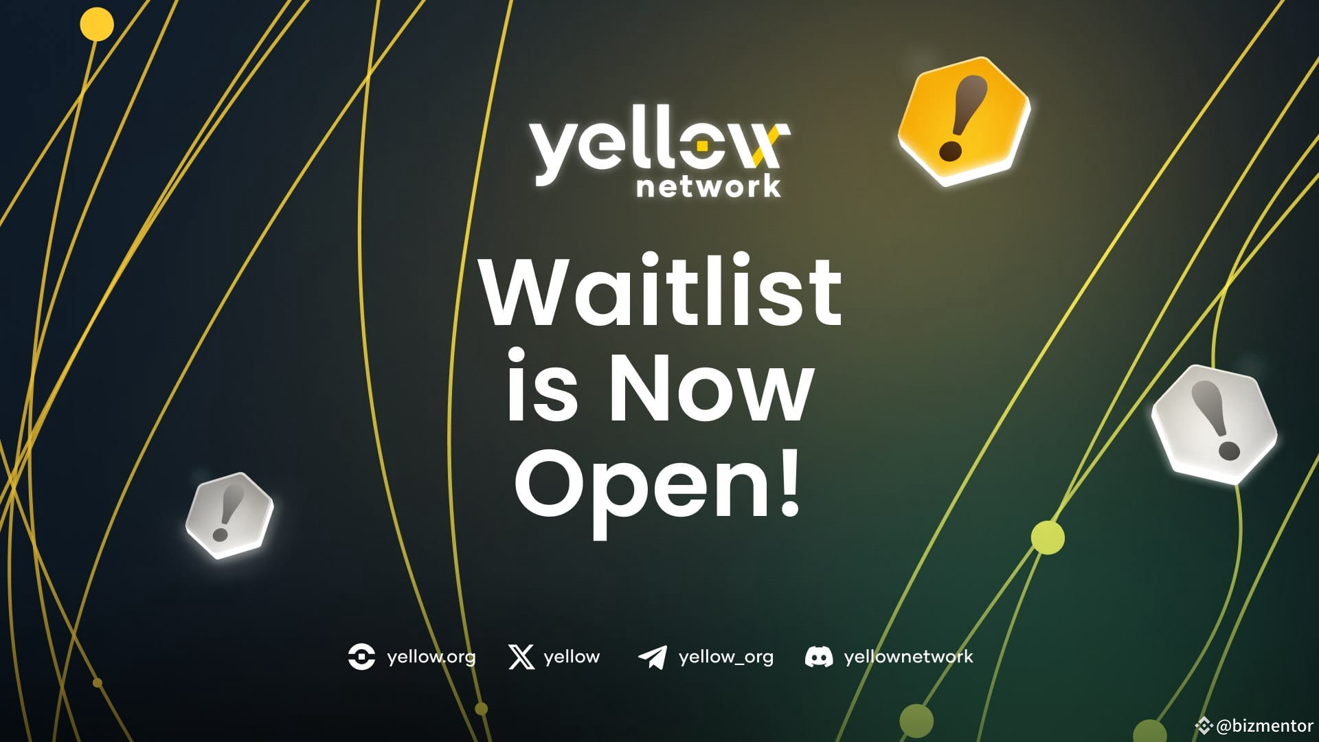 🎉 Secure Your Spot Join the Yellow Waitlist! Get ready to | bizmentor on Binance Square
