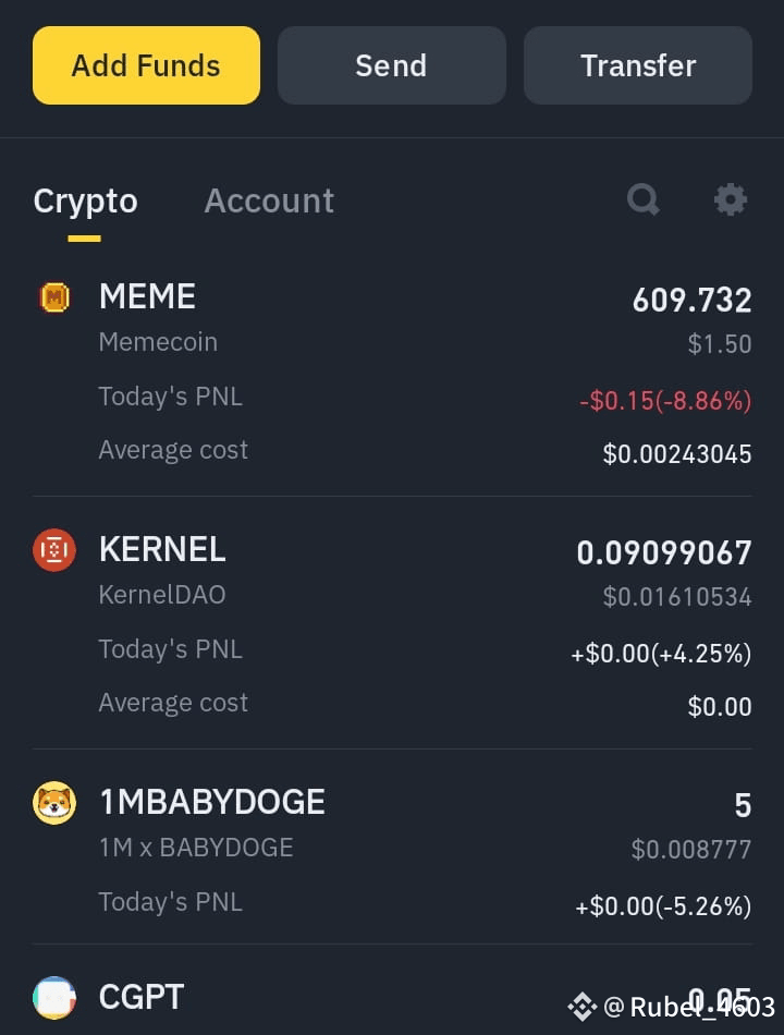 I have 609 meme coins. | Rubel_4603 on Binance Square