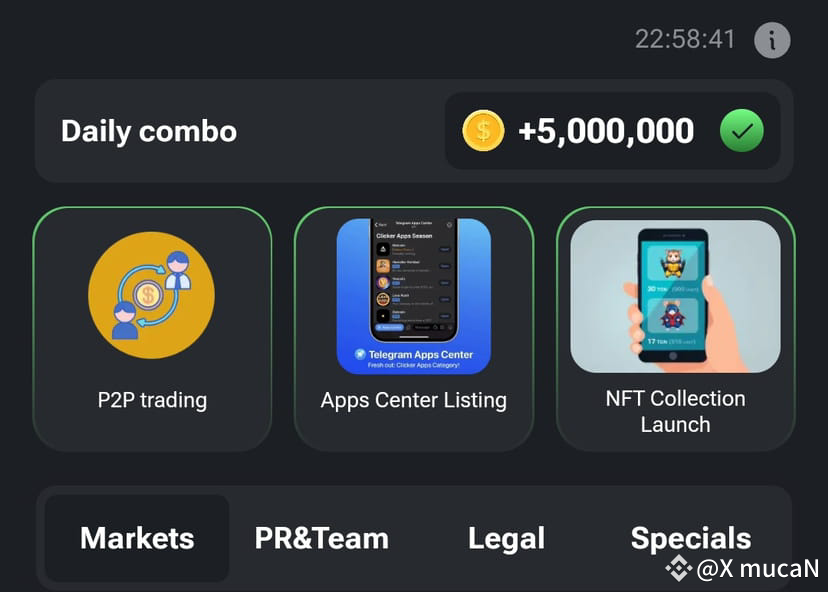 Todays Hamster Kombat daily combo Do this to get 5M free c | X mucaN on Binance Square