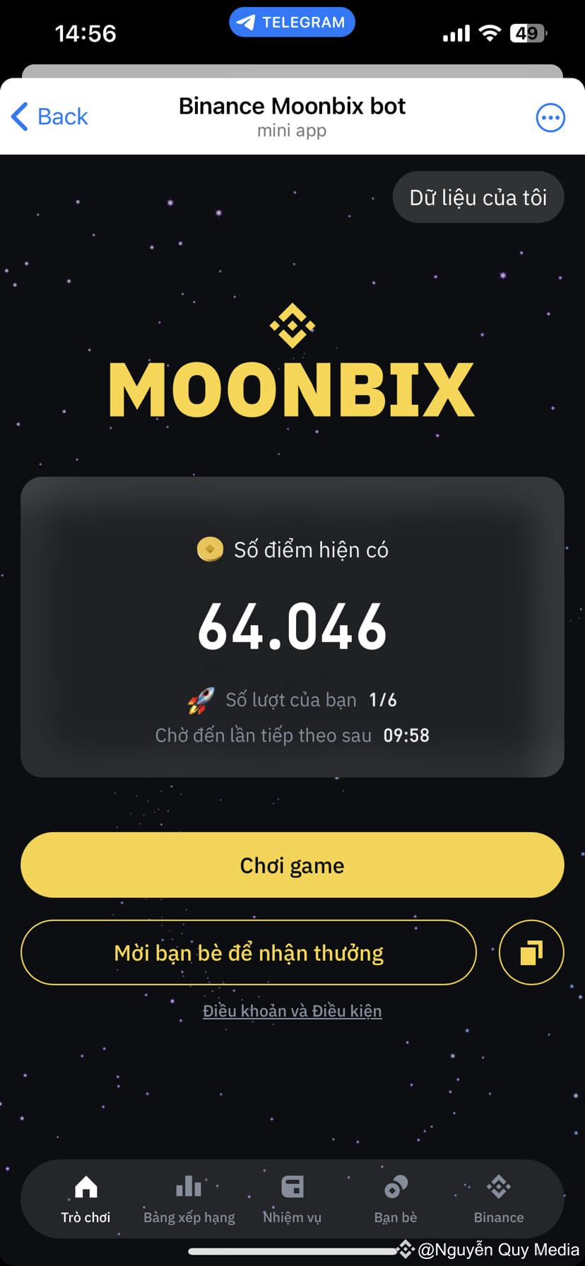 Binance Moonbix New Project Currently Moonbix can only be li | Nguyễn ...