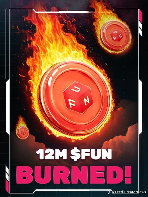 🔥 Today, $FUN executed another massive burn 12Million toke | Feed ...