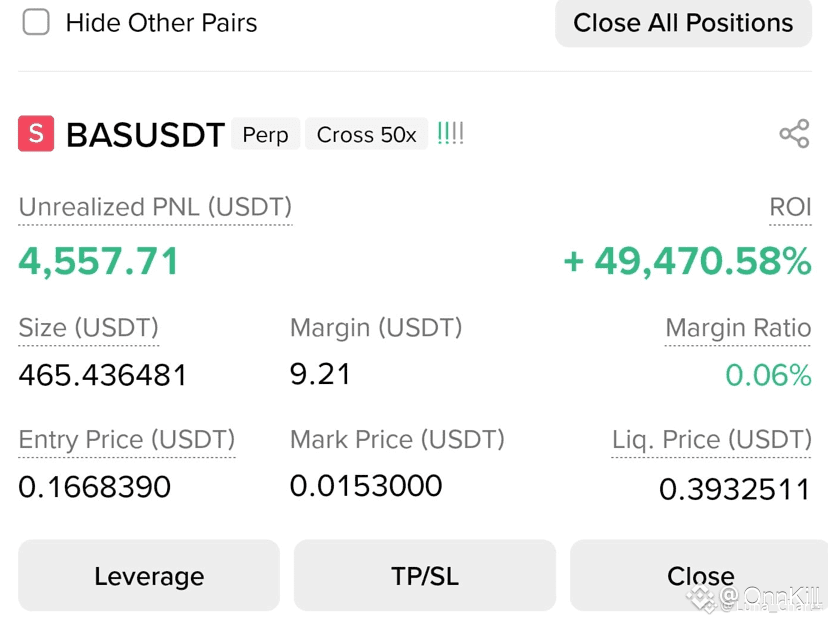#BASUSDT Biến 9$ của bạn thành 4.5k usdt chỉ trong 1 ngày L | liều ăn ...