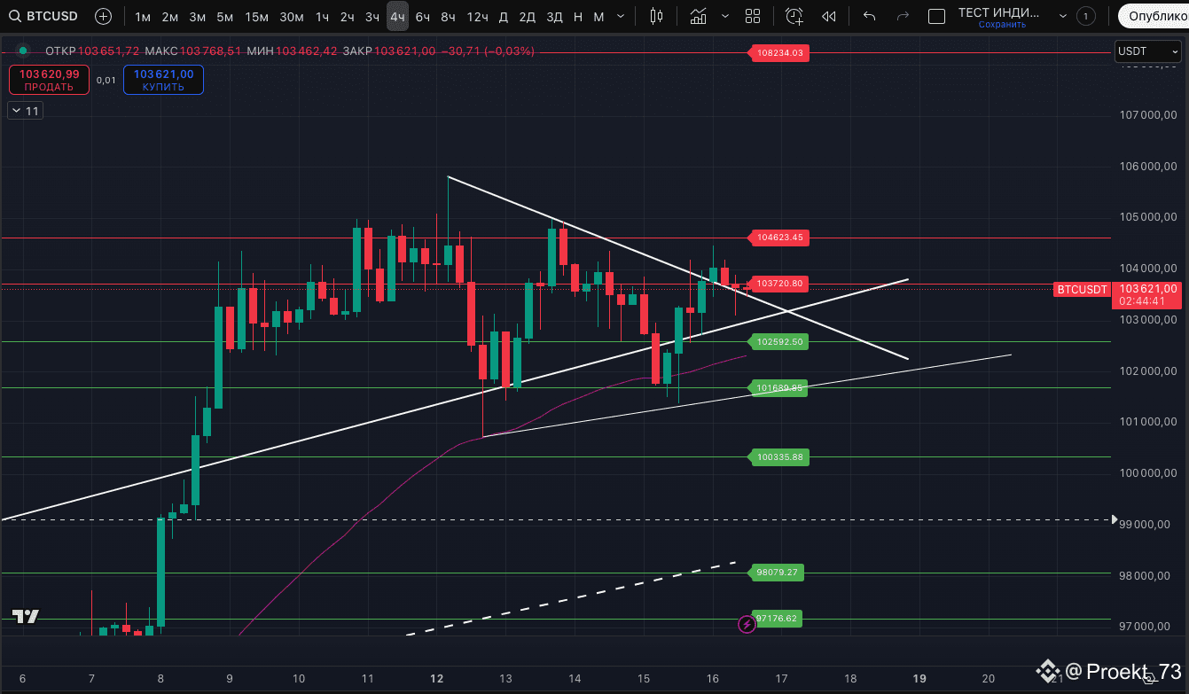 The price range of BTC between significant levels: $101,689- | Proekt_73 on Binance Square
