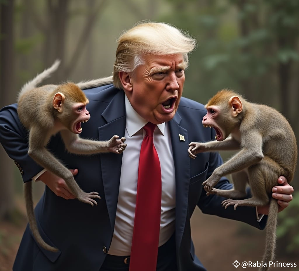 🐒💸 THE MONKEY TRADER'S FORTUNE: A CAUTIONARY TALE FOR TRUM | Rabia Princess on Binance Square