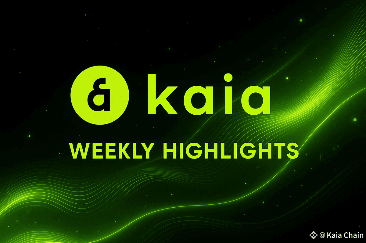 Kaia Weekly Roundup 🟢 (07 July - 13 July) Welcome to the | Kaia Chain on Binance Square