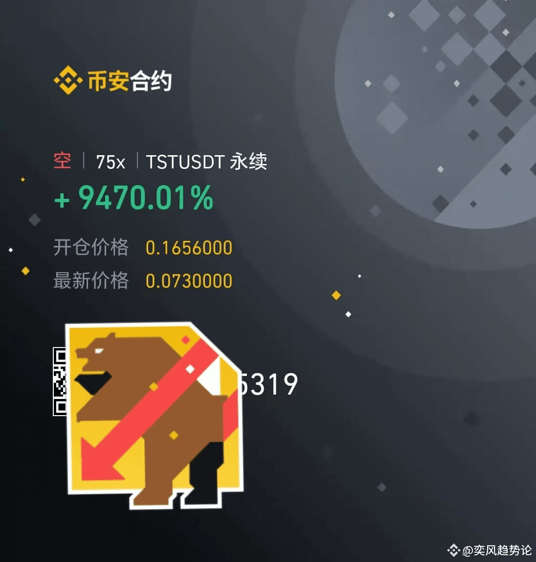 How are those who bought $TST ? The short position will be | 奕风趋势论 on ...