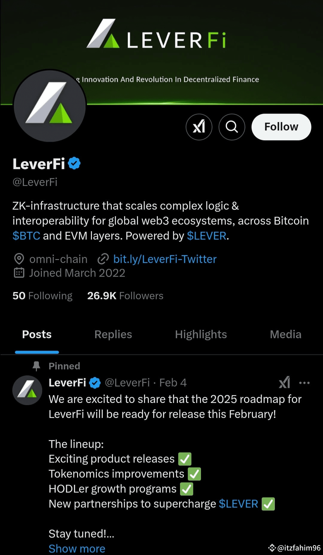 if you want to be rich,buy leverfi. good news coming soon #L | itzfahim96 on Binance Square