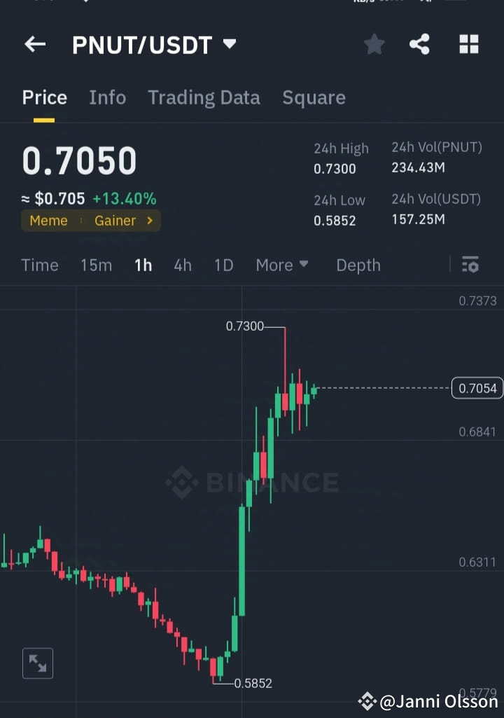 🚀 $PNUT /USDT: Gains and Momentum Building Current Price | Janni Olsson on Binance Square