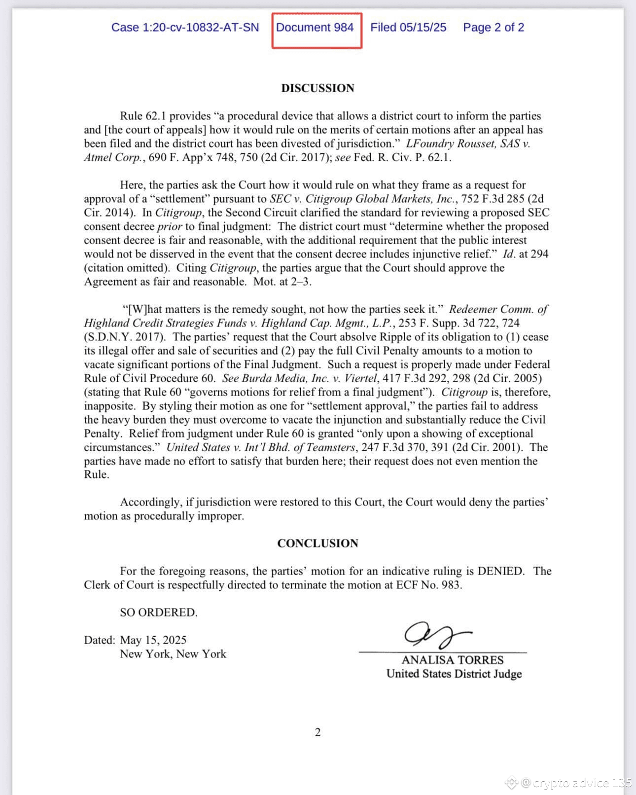 📢 BREAKING NEWS 🗞️: The next and final SEC document has | crypto advice ...