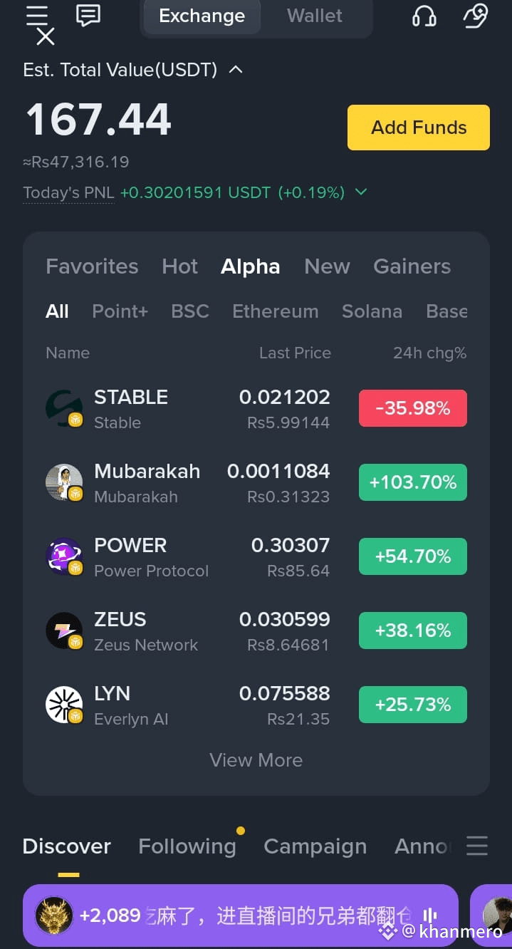 Alpha Bost Coin $Mubarakah $ZEUS $POWER | khanmero on Binance Square