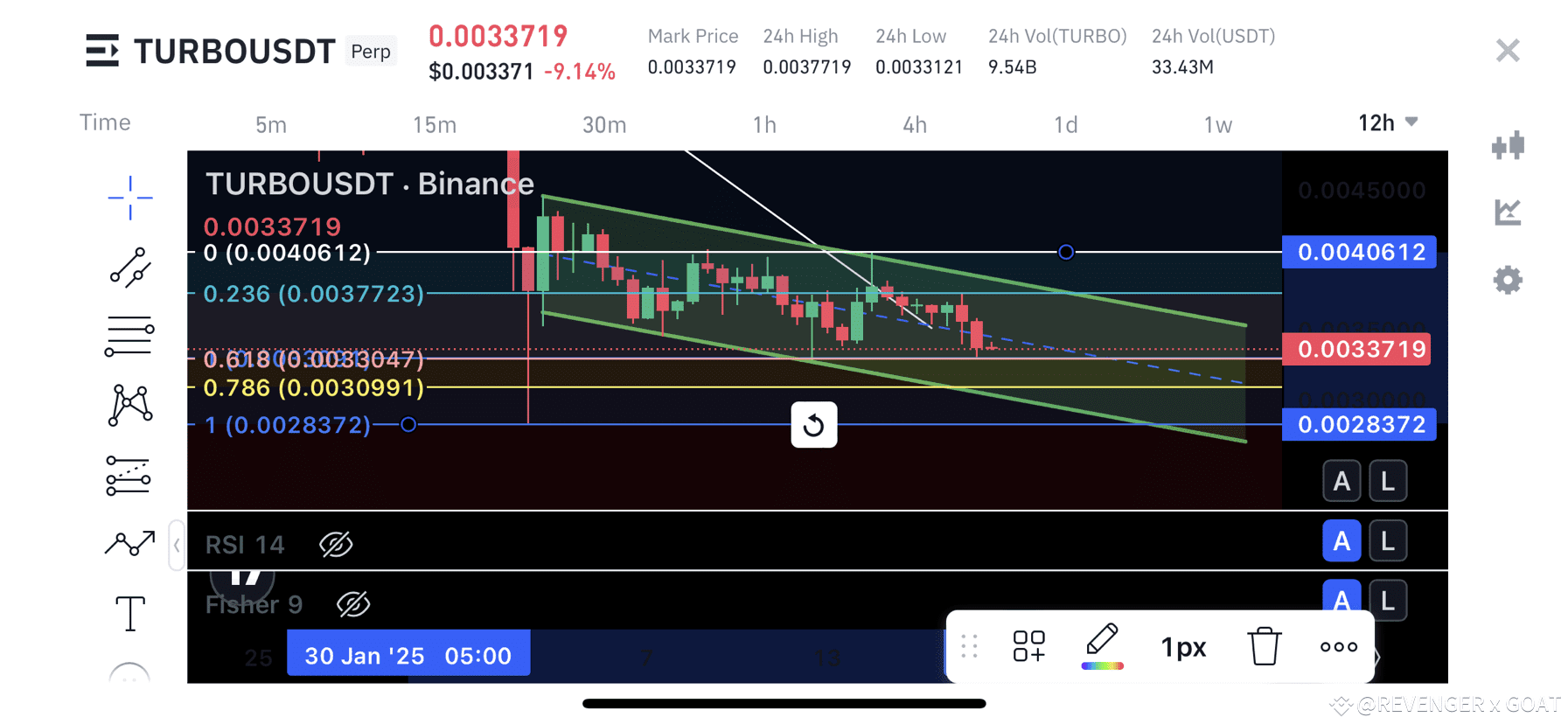 Coin name $TURBO i will long on turbo I will hold it for l | REVENGER x ...