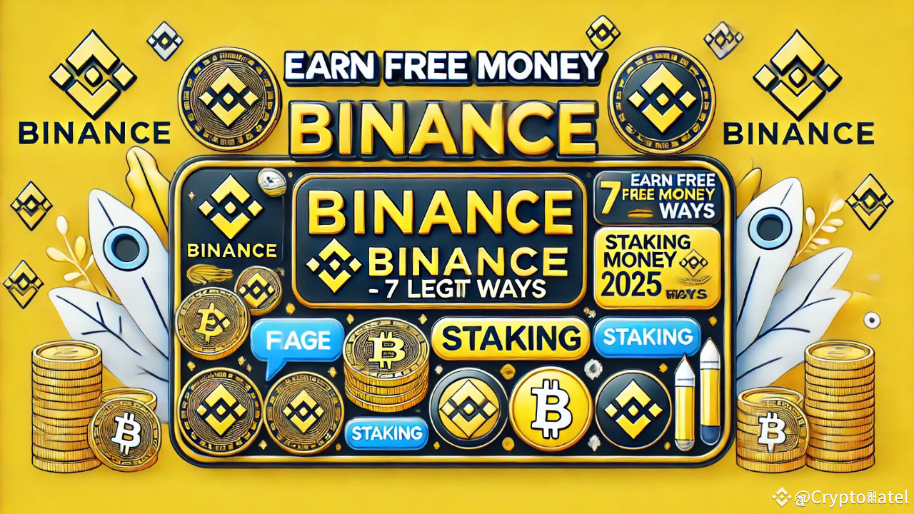 7 Legit Ways to Earn Free Money on Binance in 2025 | CryptoPatel on Binance Square