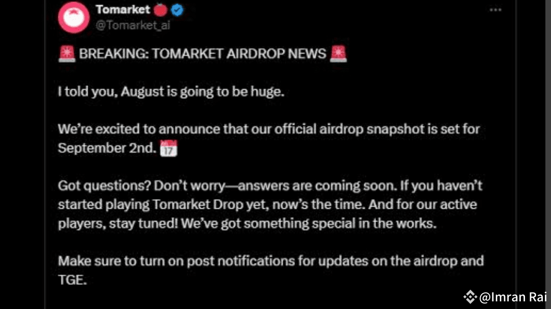 🎮🚀 Tomarket is Gearing Up for the Much-Anticipated Launch of the ...