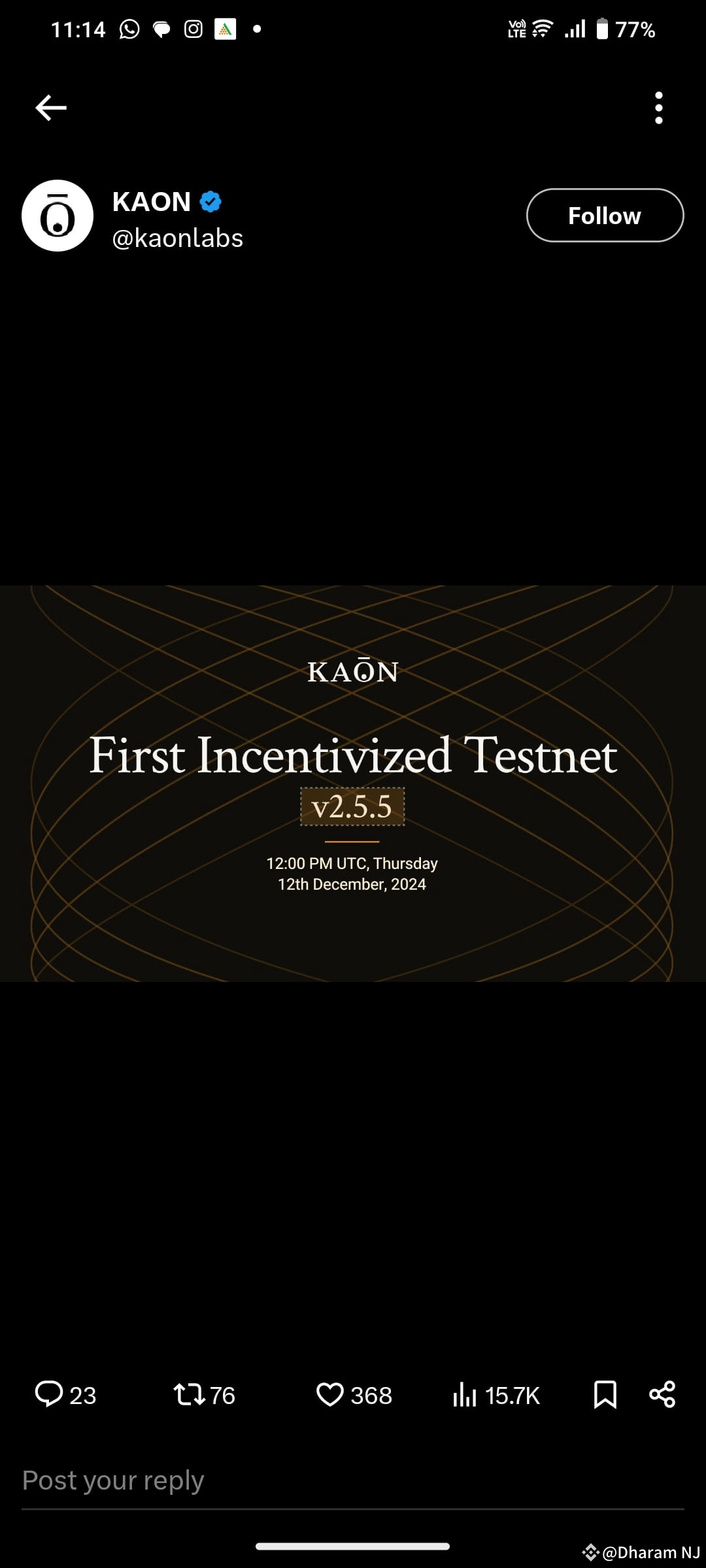 $AKRO This is true that Akro first testnet takes place today | Dharam ...