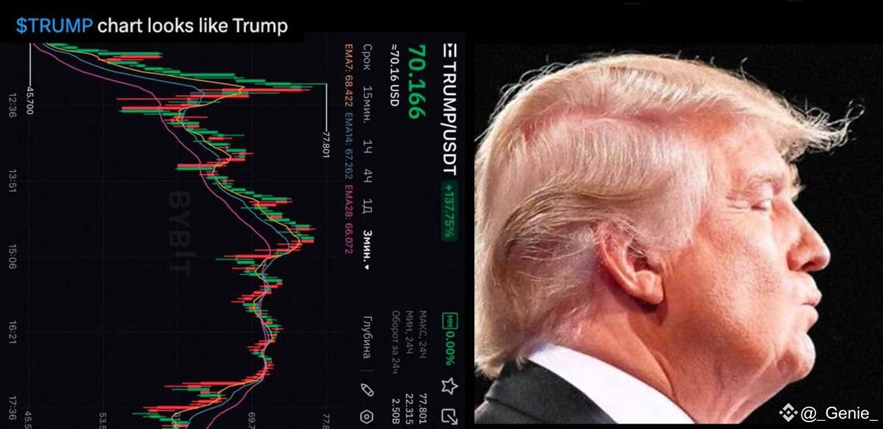 $TRUMP graph drew a portrait of #TRUMP ! This is a new leve | _Genie_ ...