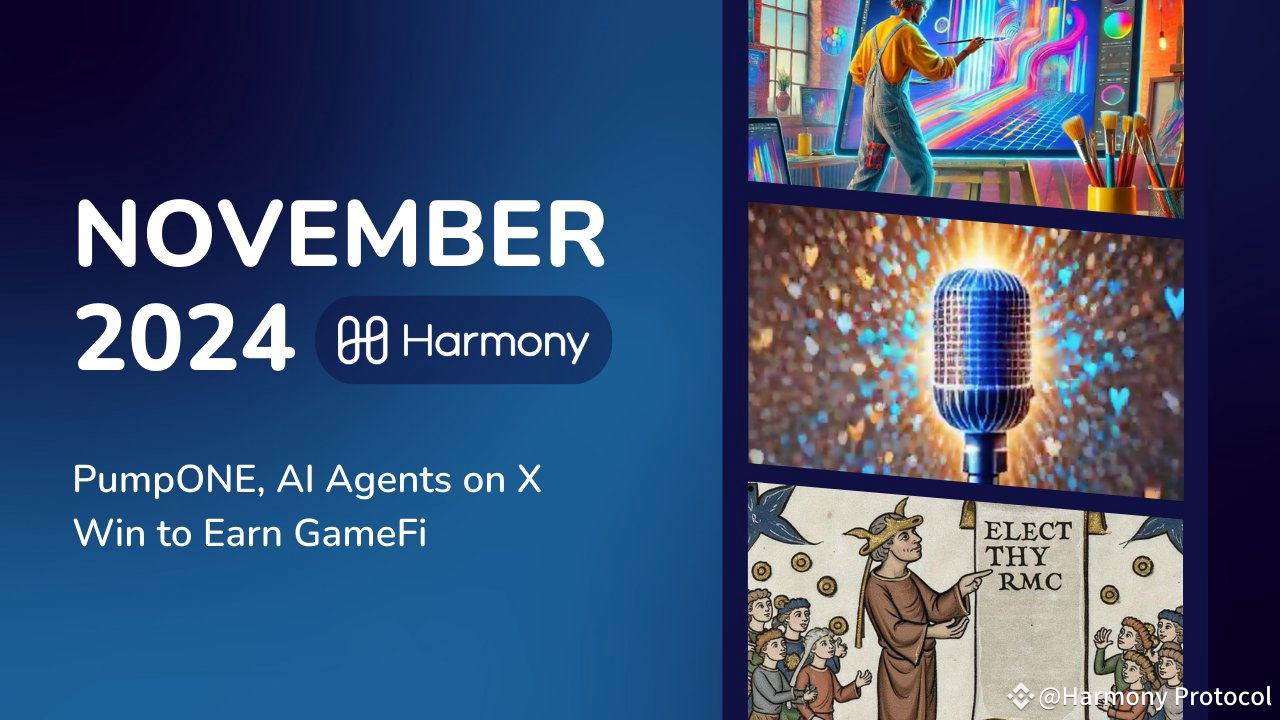 November 2024: PumpONE, AI Agents on X, Win to Earn GameFi | Harmony ...