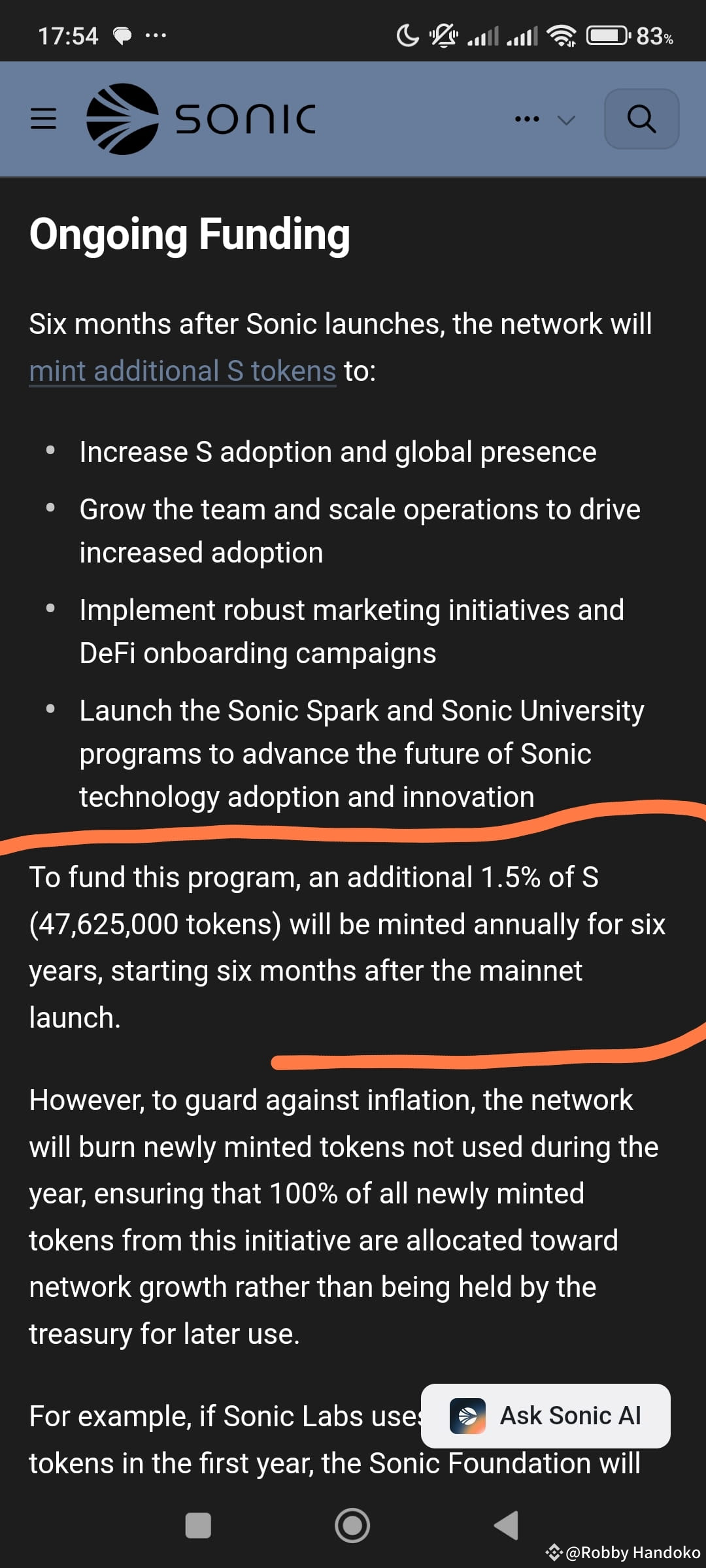 $FTM $S don't forget, they're gonna mint more token to fund | Robby ...