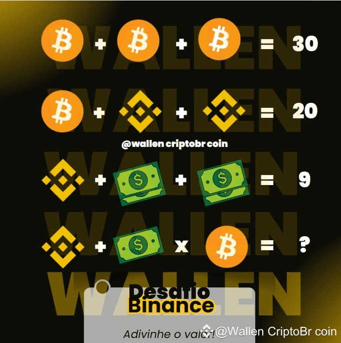 Whoever gets it right will win a lot of money on Binance💸😎 | Wallen CriptoBr coin on Binance Square