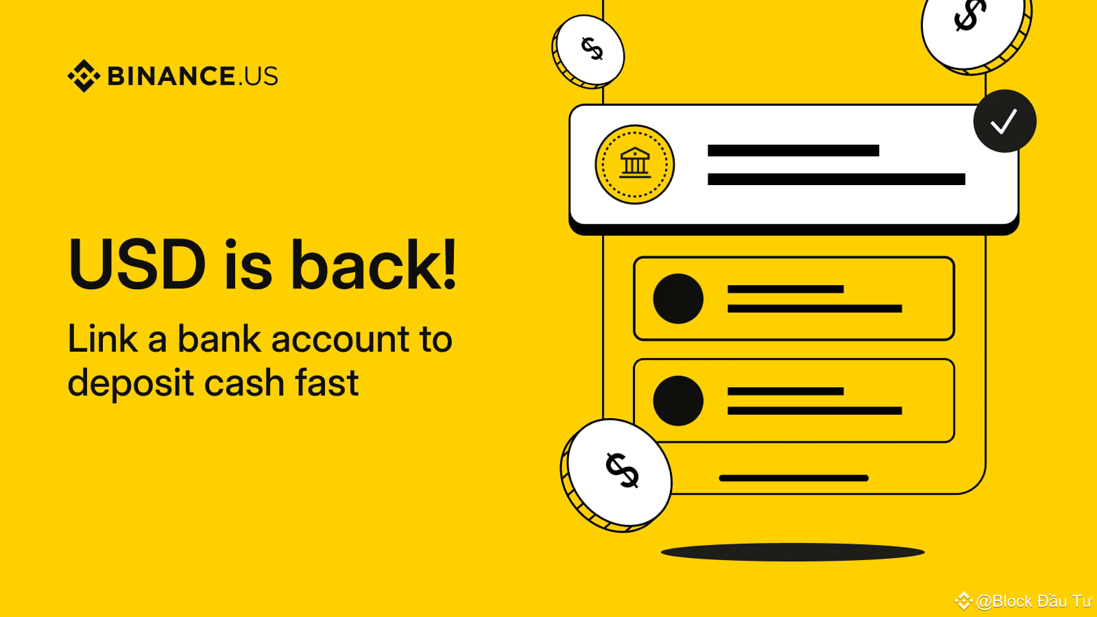 $BTC 🚀 USD deposit and withdrawal services will return on B | Block Đầu ...