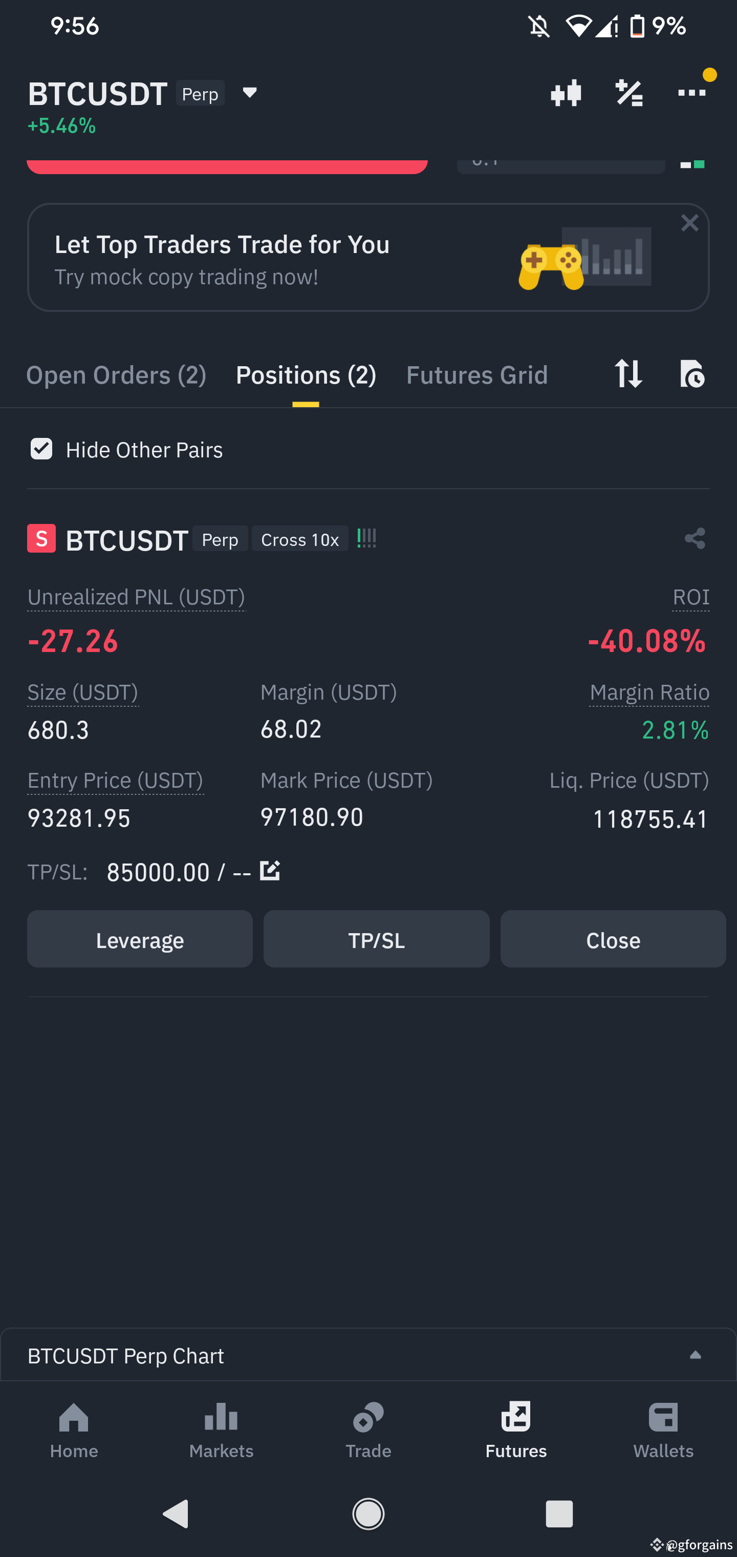 Should i hold or close? #BTC☀ $BTC | gforgains on Binance Square