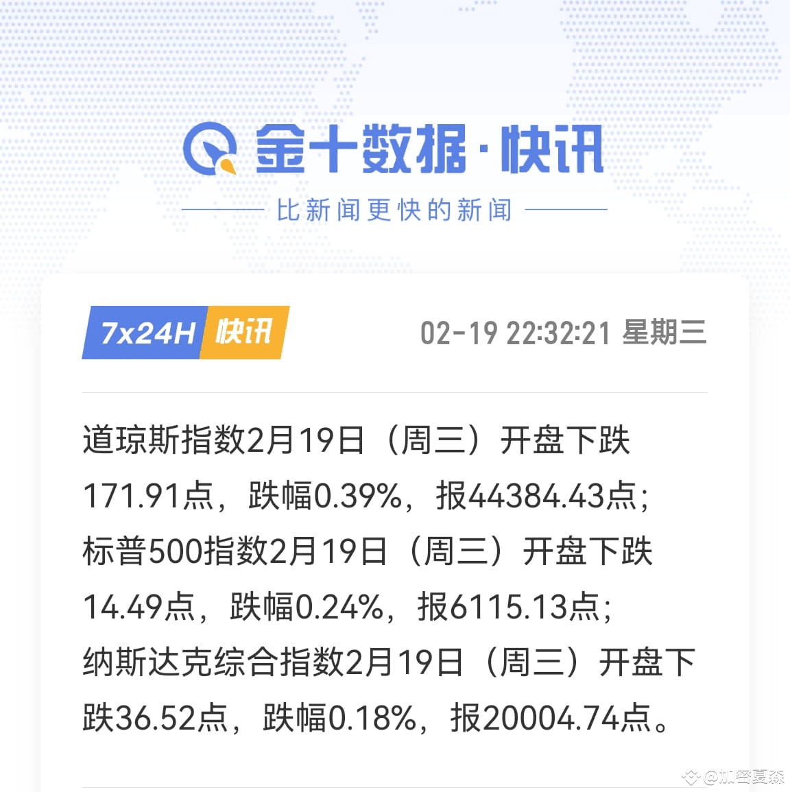 The Dow Jones Industrial Average opened down 171.91 points, | 加密夏森 on ...