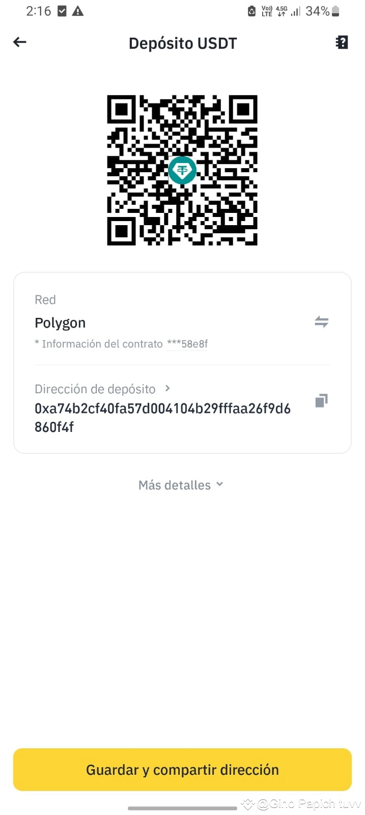 Hello, could someone help me? I used the Polygon network and | Gino ...