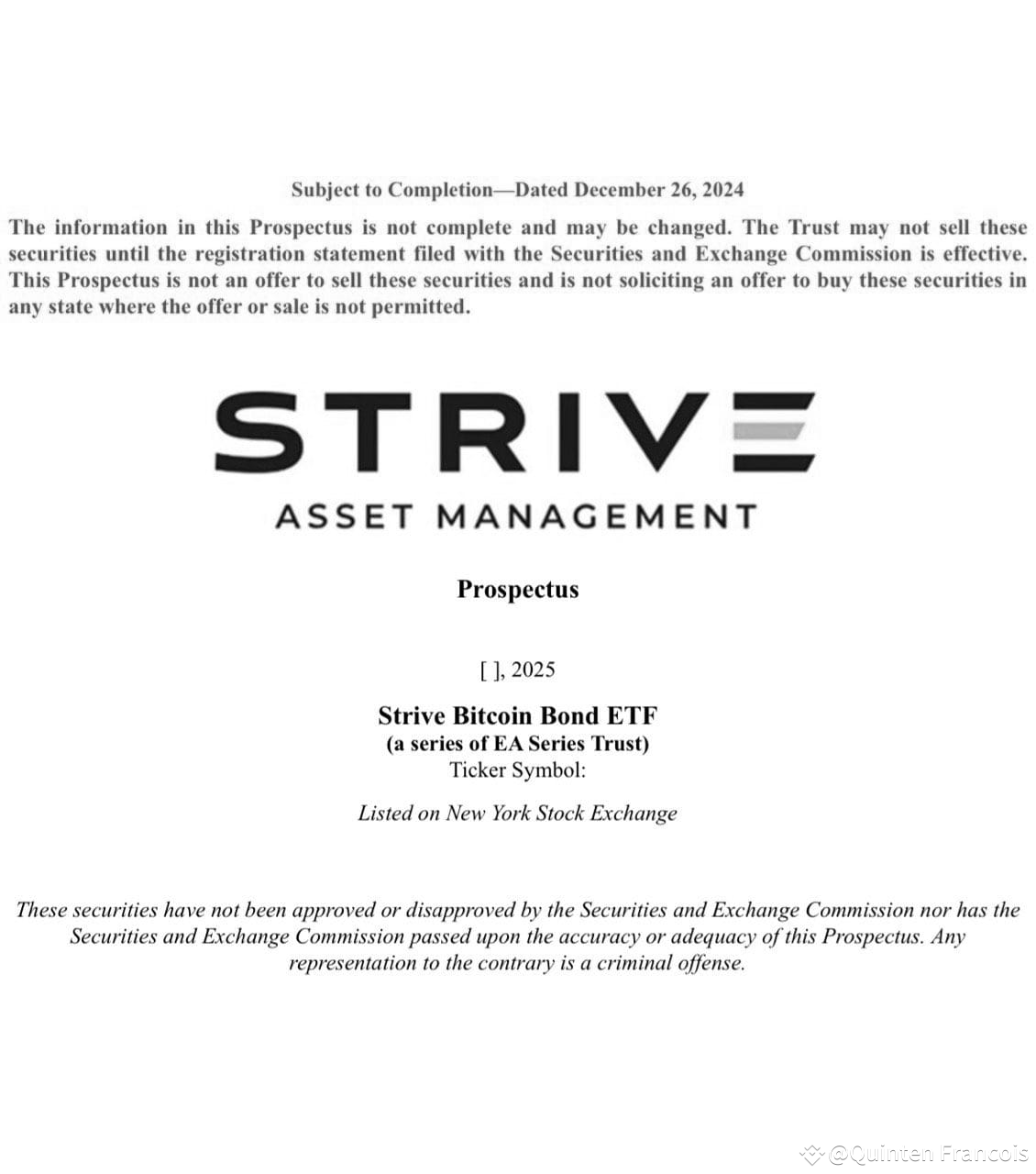 💥BREAKING💥 Vivek Ramaswamy’s Strive Asset Management has | Quinten ...