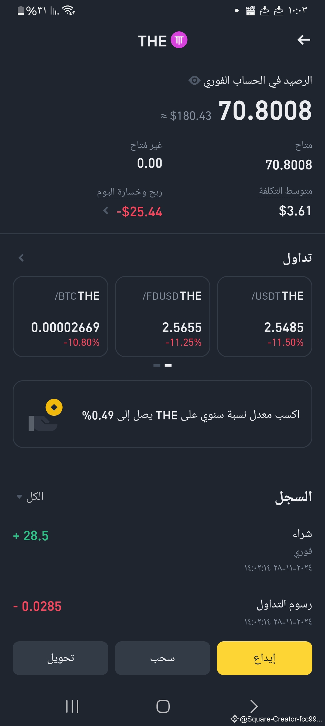 What is the project of this Qarmouti coin? I bought it for $ | Pearle ...